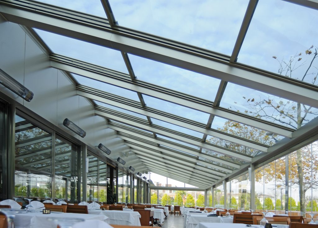 Folding Glass Ceiling Systems
